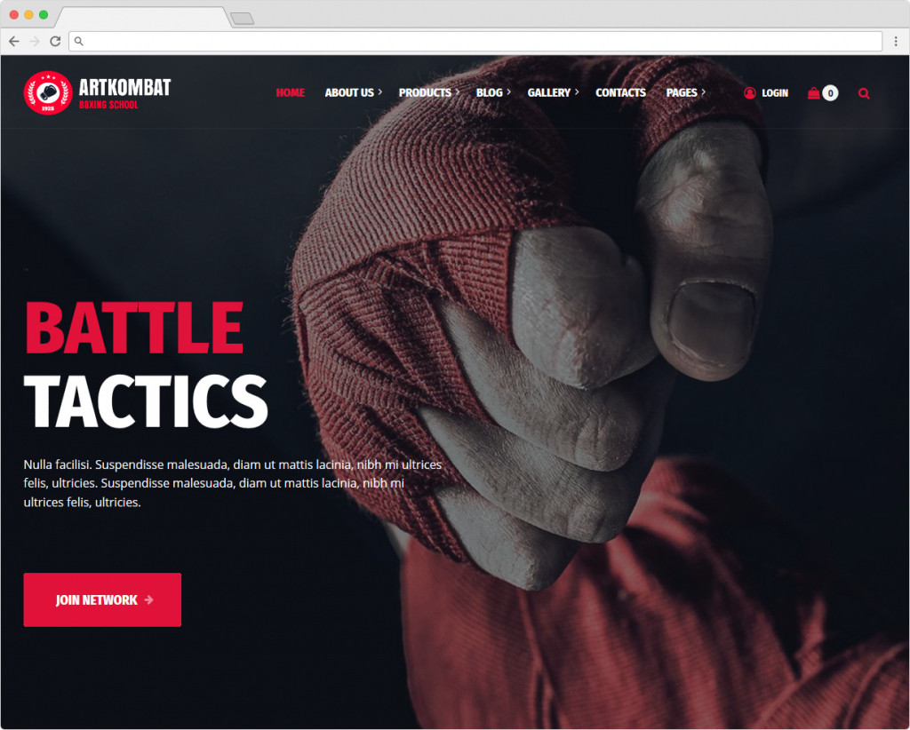 Art Kombat WordPress Theme – Evo WP Themes